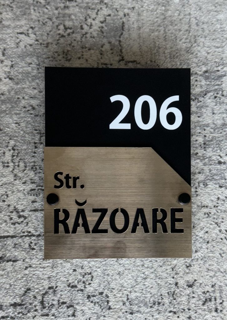 Numar Casa Personalizat Dreptunghiular - Office Plus Center